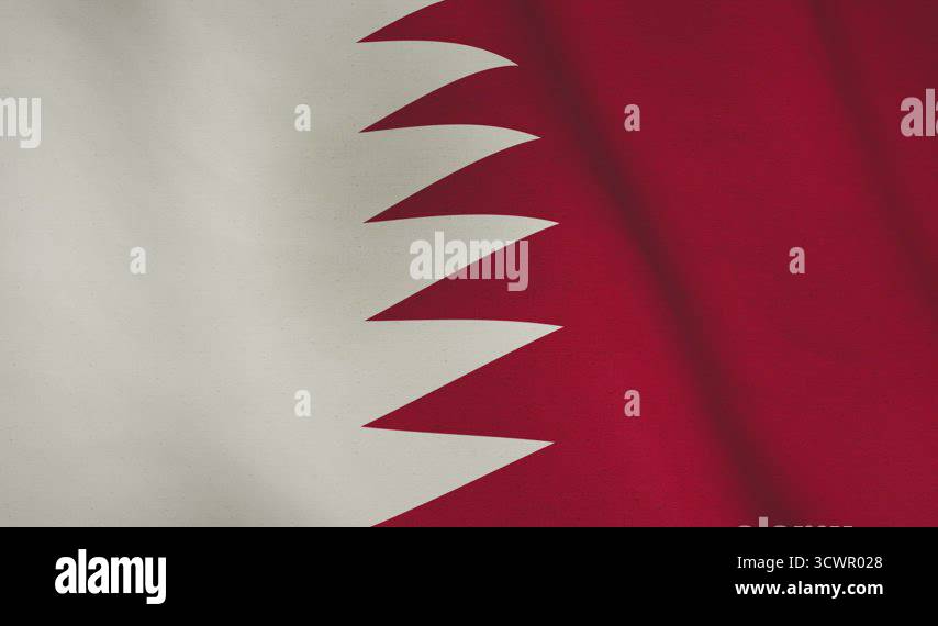 Qatar background flag waving looping footage - seamless loop animation ...