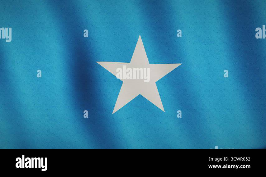 Somalia waving flag full screen banner background - seamless loop video ...
