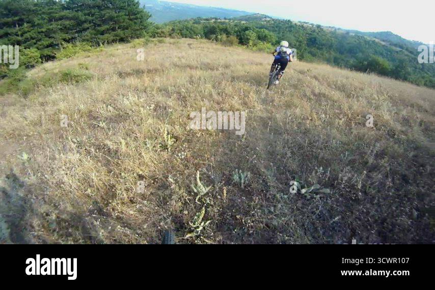 HD: Downhill Cycling - Stock Video. Mountain bikers in extreme sport ...