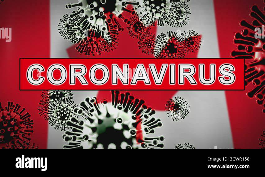 Coronavirus canada epidemic covid-19 cells lockdown - 3d animation ...