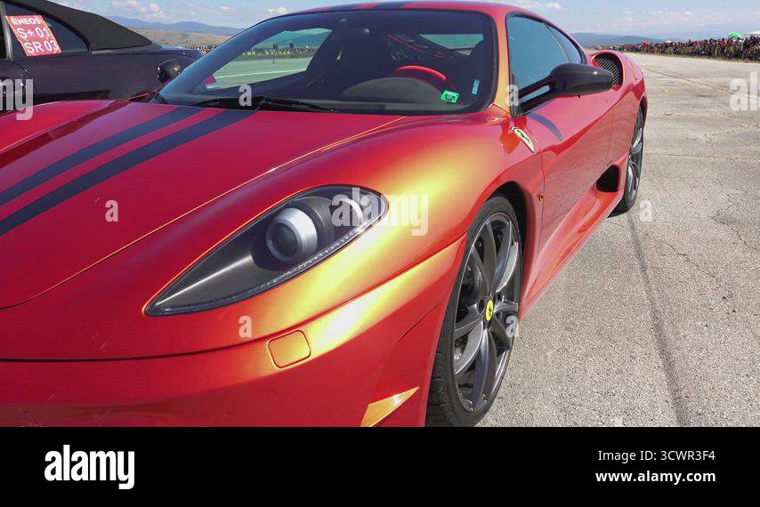 SOFIA, BULGARIA - circa SEPTEMBER, 2015: Ferrari sport car at Kondofrey ...