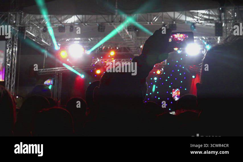 Concert crowd recording stage Stock Videos & Footage - HD and 4K Video ...