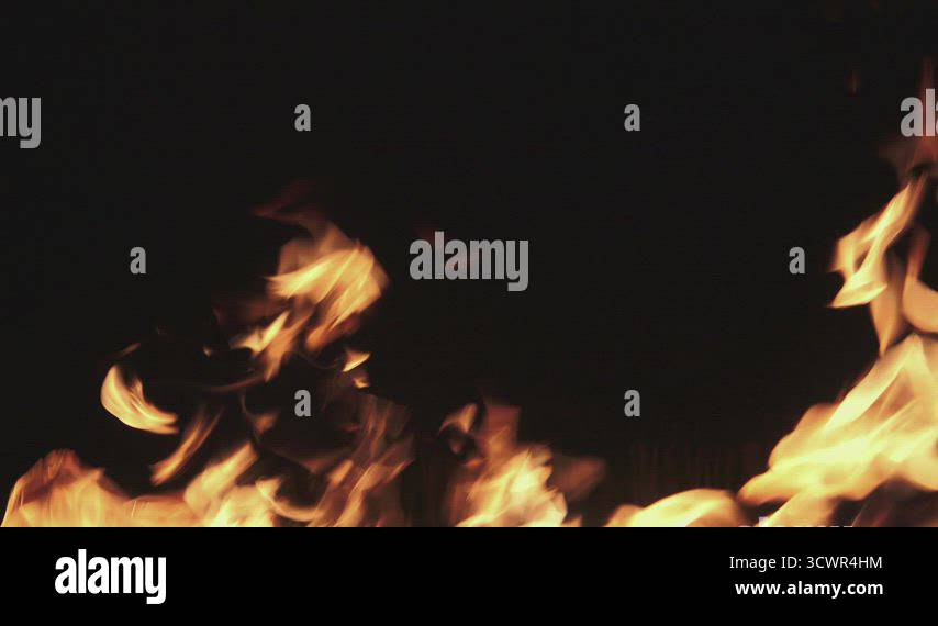 4K Explosion fire LOOP. Alpha matte from black background. UHD stock ...