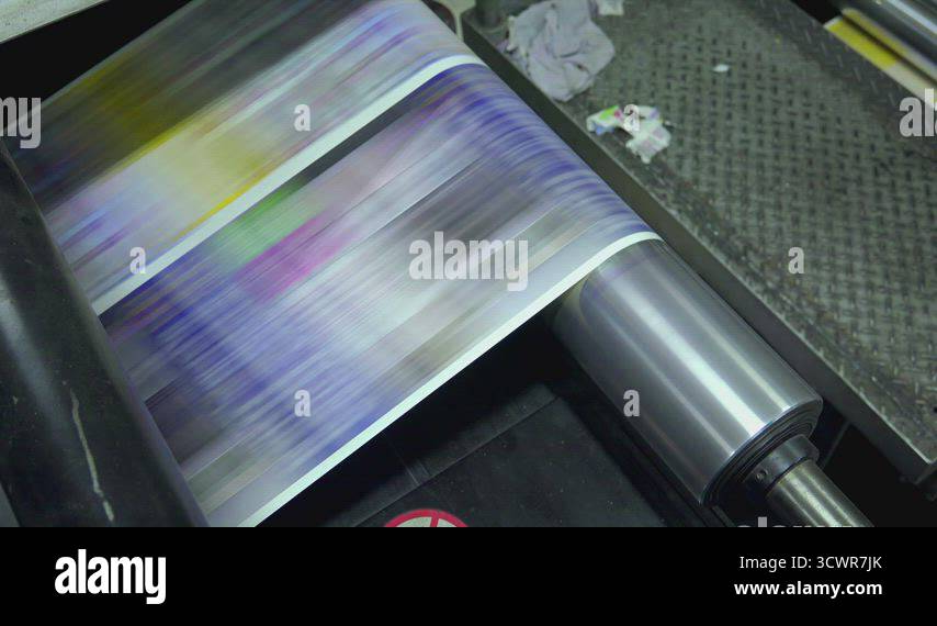 Web set offset print shop newspapers Printing, Newspapers coming off ...