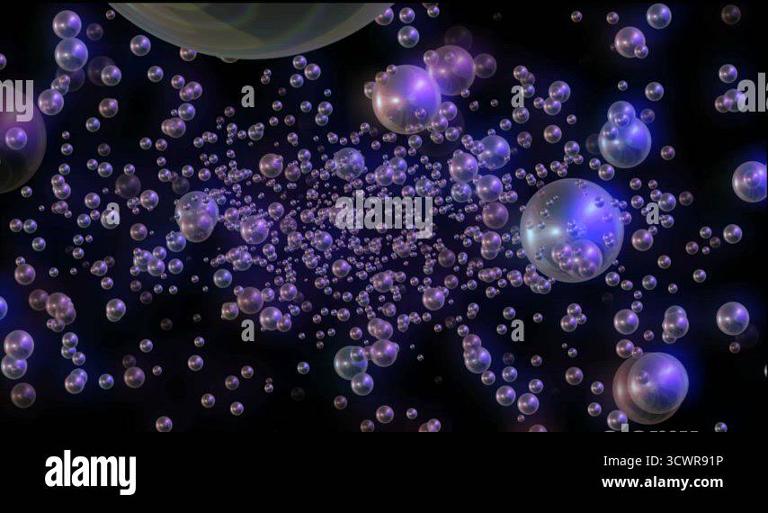 atom bubble metal color Stock Video Footage - Alamy