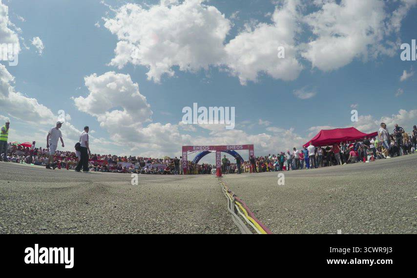 KONDOFREY, BULGARIA - CIRCA APRIL 2015: 4K motorsports, drag race ...