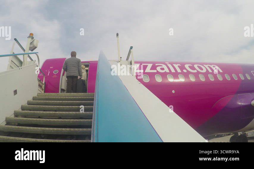 TREVISO, ITALY - circa APRIL, 2015: Passenger POV from loading to ...