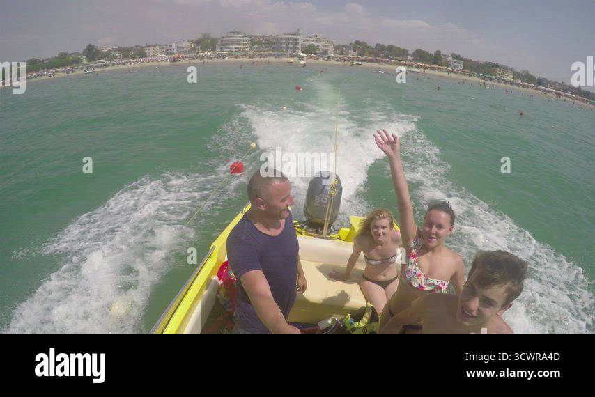 Group of people on a yacht having fun, laughing and dancing on Boat ...
