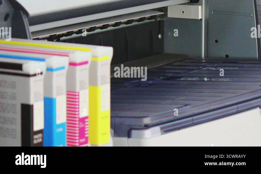 HD: Wide Format Printer Plotter, Printing Test Chart with color patches ...