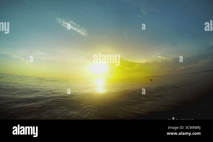 Amazing sea sunset timelapse background Stock Video Footage - Alamy