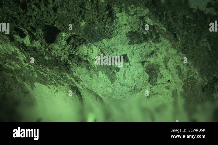 Infrared view of underground iron mine cave Stock Video Footage - Alamy