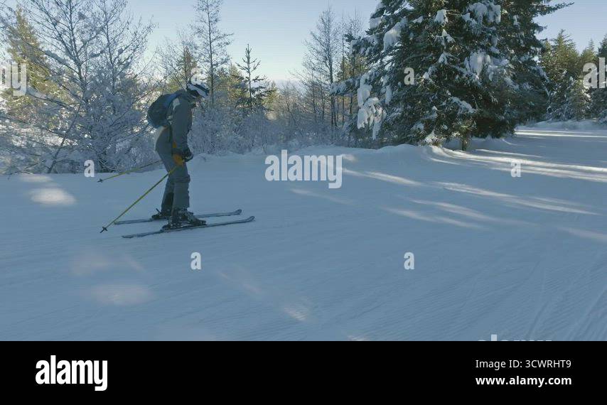 Skier on ski slope Stock Videos & Footage - HD and 4K Video Clips - Alamy