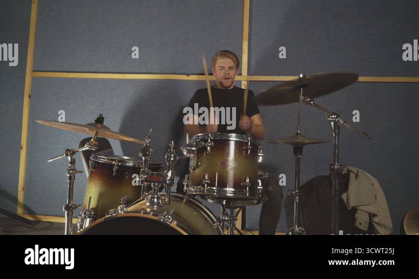 Guy plays on drums kit Stock Videos & Footage - HD and 4K Video Clips ...