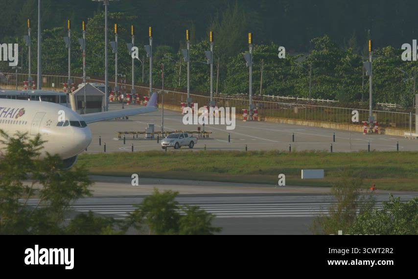 Airbus A330 turn runway before departure Stock Video Footage - Alamy