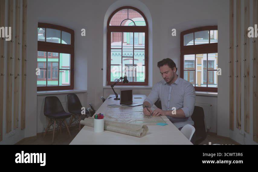Architectural design table work Stock Videos & Footage - HD and 4K ...