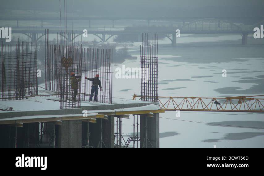 construction team at building indoors Stock Video Footage - Alamy