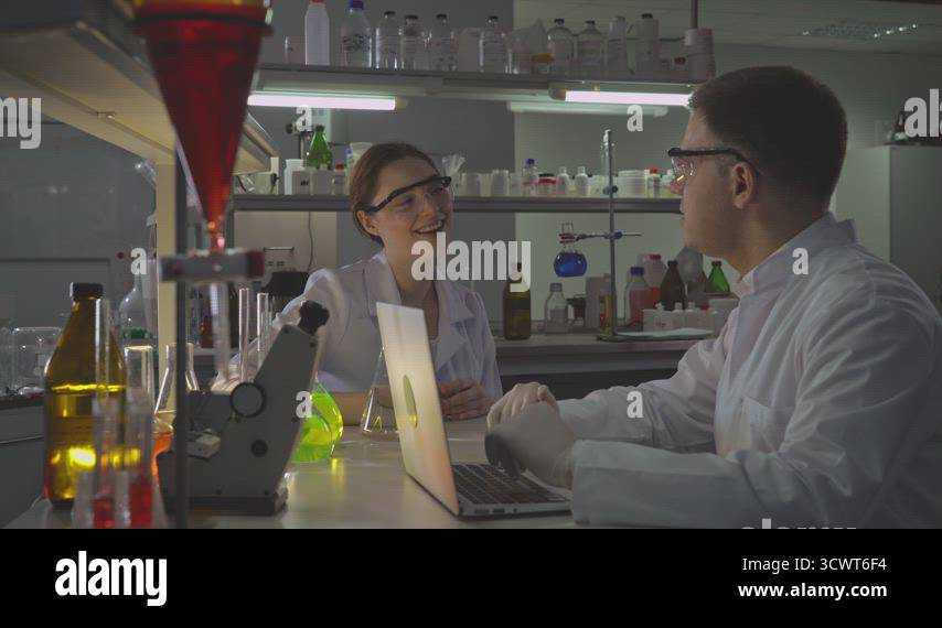 Scientists laughing in laboratory Stock Videos & Footage - HD and 4K ...