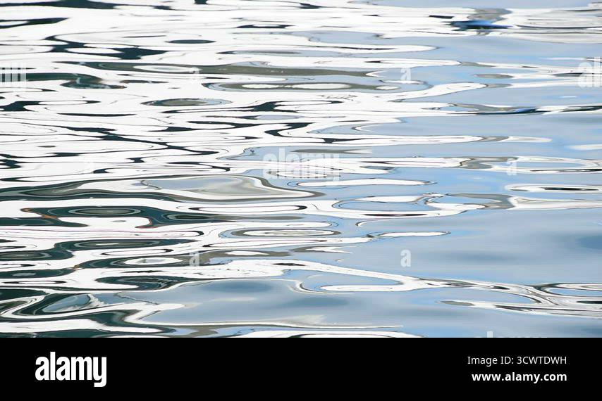 Blue sea ripple waves running on water surface Stock Video Footage - Alamy