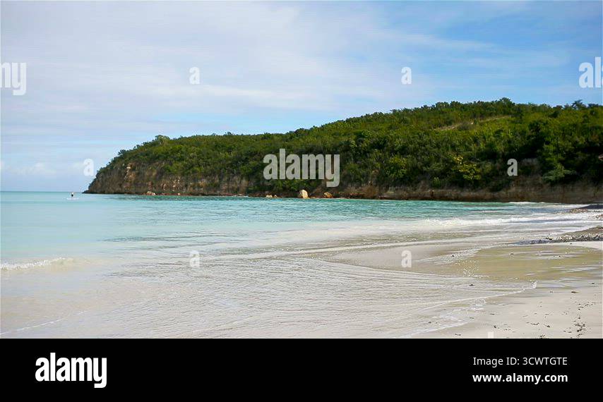 Amazing beautiful sunset on an exotic caribbean beach Stock Video ...