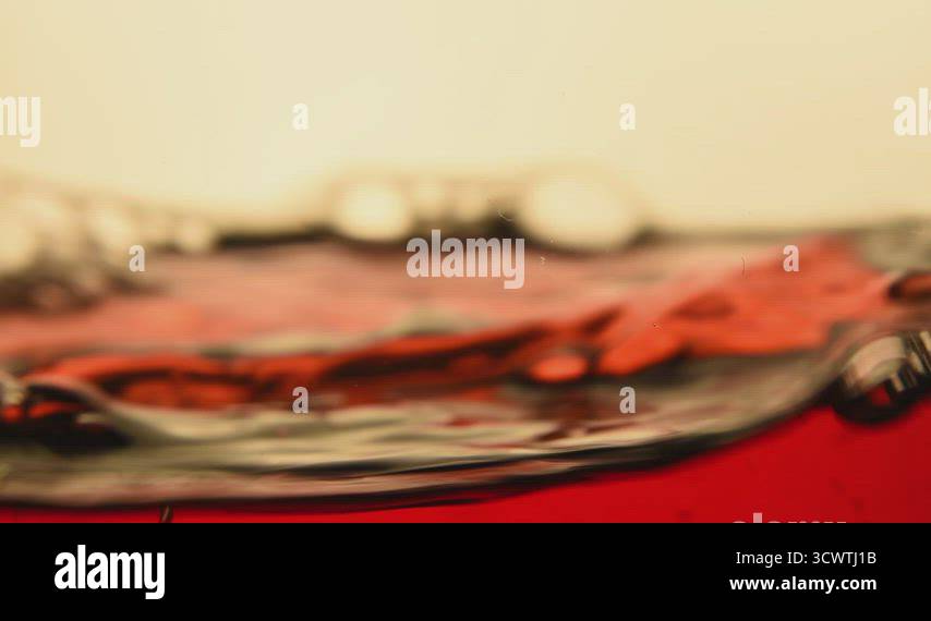 Whirling black tea level surface in glass close up Stock Video Footage ...
