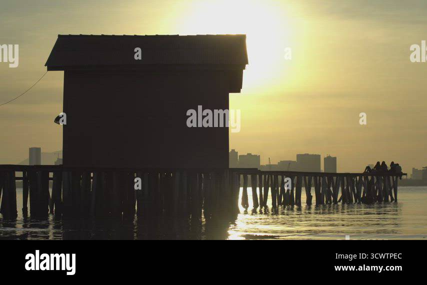 Wooden pier jetty silhouette Stock Videos & Footage - HD and 4K Video ...