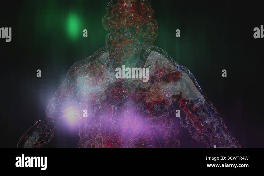 Horror Zombie With Effects, Mixed Media Of Two Cg Animation Stock Video ...