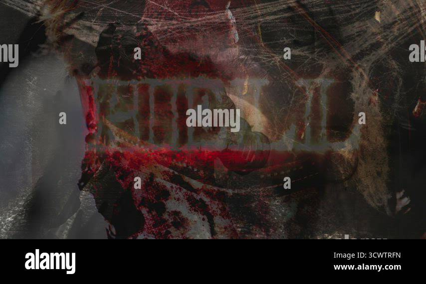 Horror Zombie With Effects, Mixed Media Of Two Cg Animation Stock Video ...