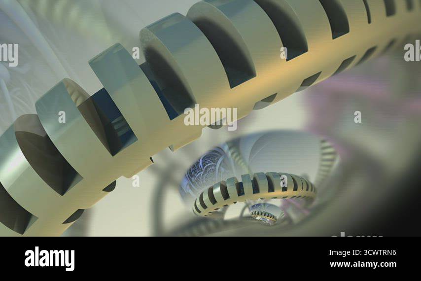Infinite Zoom Into Abstract Digital cg background Stock Video Footage ...