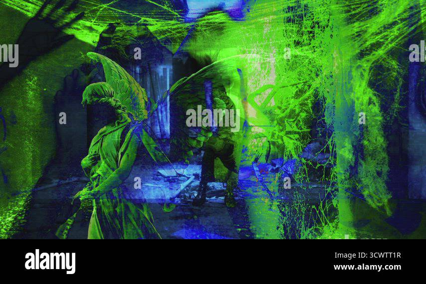 Horror Zombie With Effects, Mixed Media Of Two Cg Animation Stock Video ...