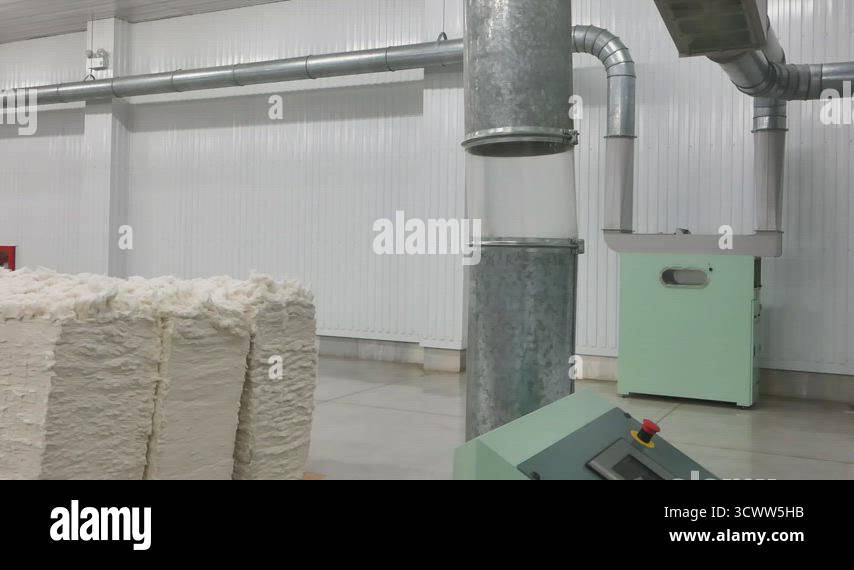 carding machine in textile factory Stock Video Footage - Alamy