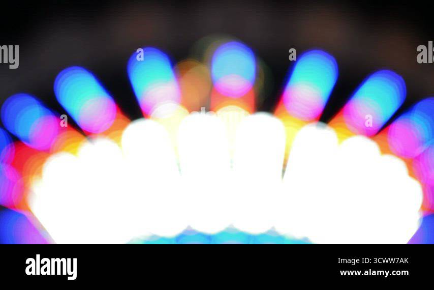 Defocused Bokeh Lights And Lens Flare, Abstract Light Background Stock ...