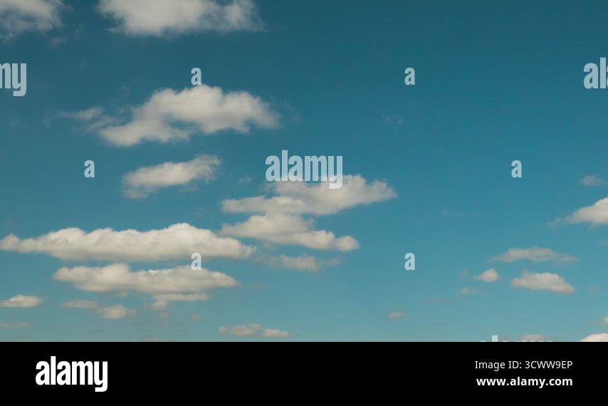 Blue sky with ragged clouds time laps HD Stock Video Footage - Alamy