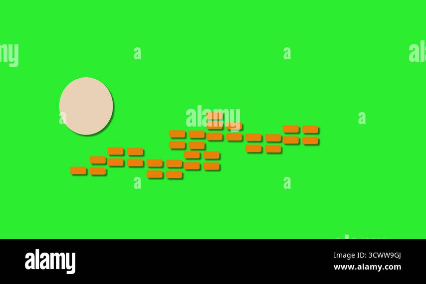 Magnet Attracting rectangle shape - 2d Animation on green screen Stock ...