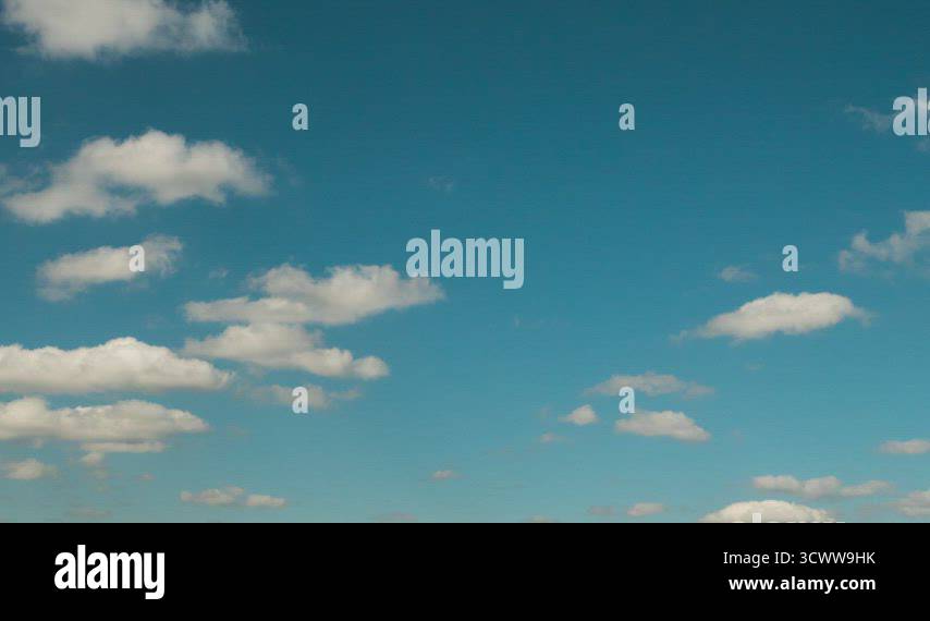Blue sky with ragged clouds time laps 4k Stock Video Footage - Alamy