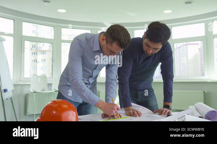Two architects work on project Stock Videos & Footage - HD and 4K Video ...