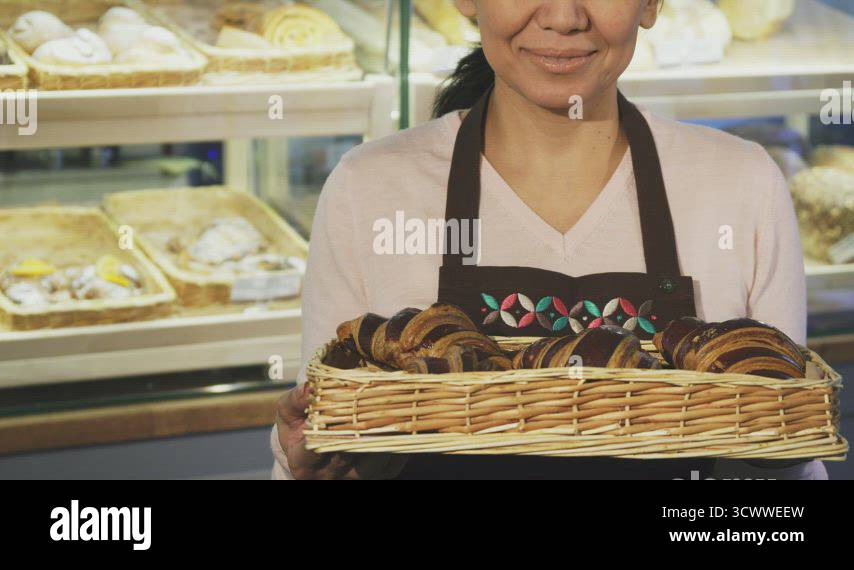 Female baker posing basket Stock Videos & Footage - HD and 4K Video ...