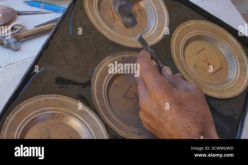 chaser of copper at work Stock Video Footage - Alamy