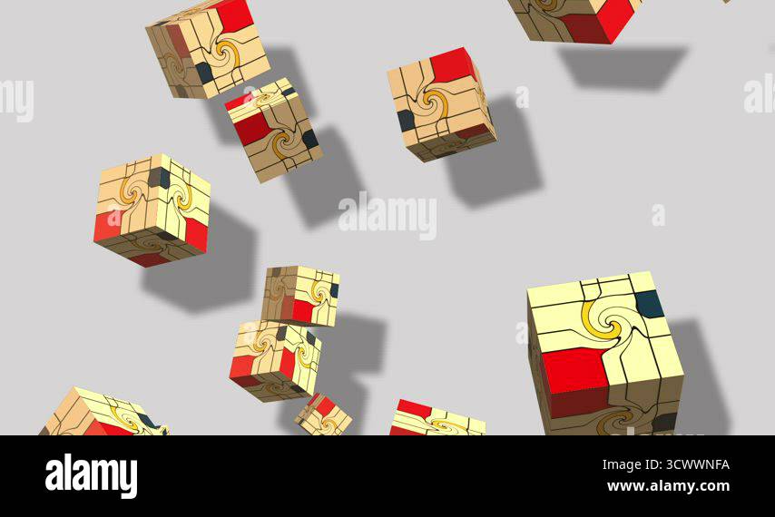 3d animation colorful animated cube Stock Videos & Footage - HD and 4K ...