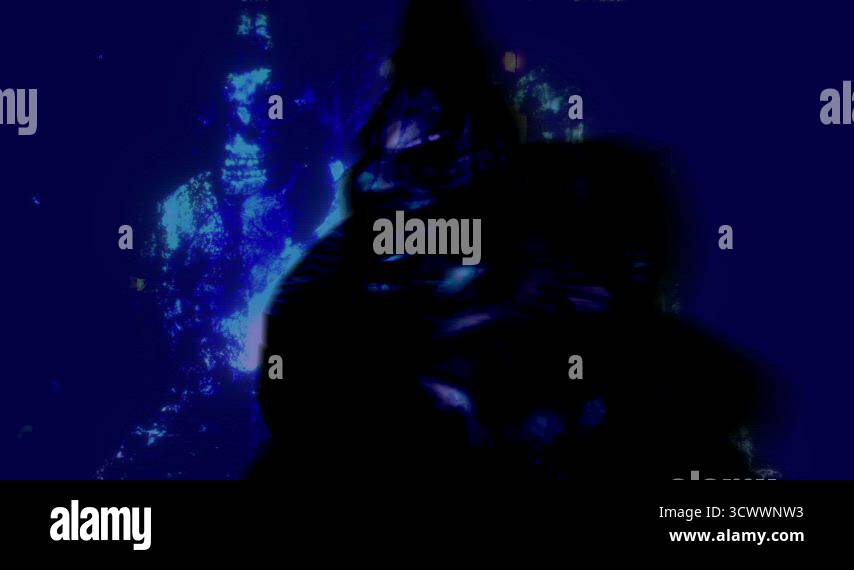 Horror Zombie with Effects, mixed media of two CG animation Stock Video ...