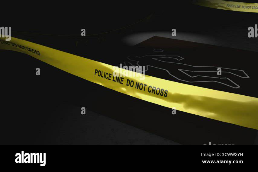 Police crime scene tape, forensic, investigation, no trepassing Stock ...