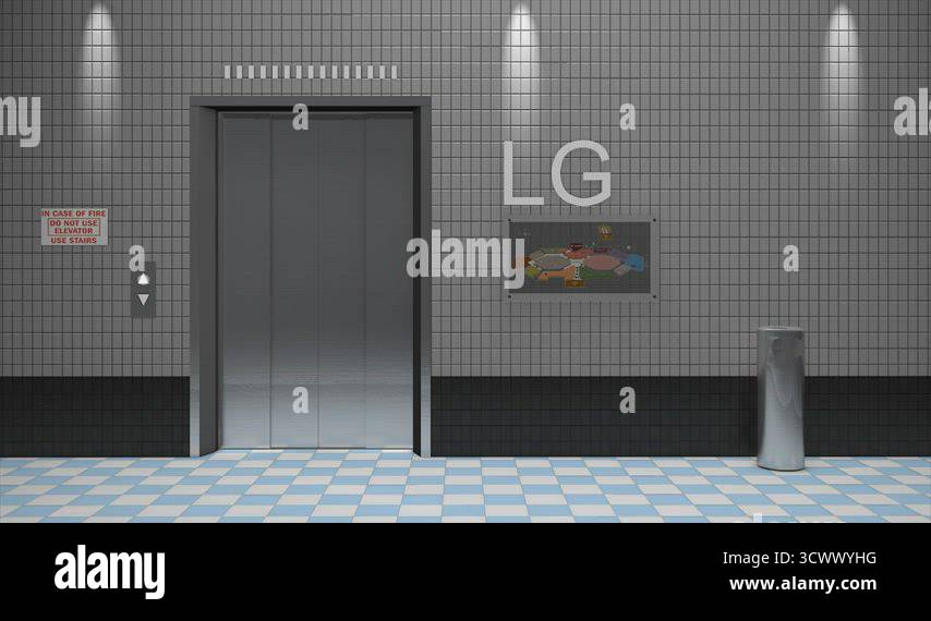Elevator 3d animation, alpha channel included Stock Video Footage - Alamy