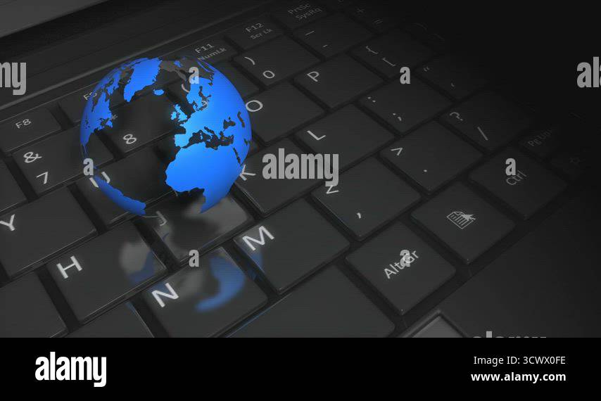 Globe and keyboard, worldwide web, internet, connect, global, community ...