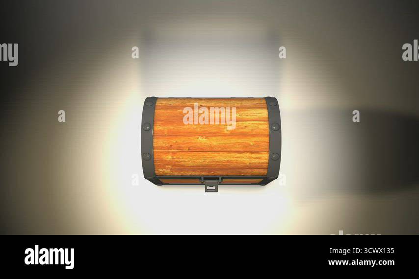 Magical treasure box opening animation Stock Video Footage - Alamy