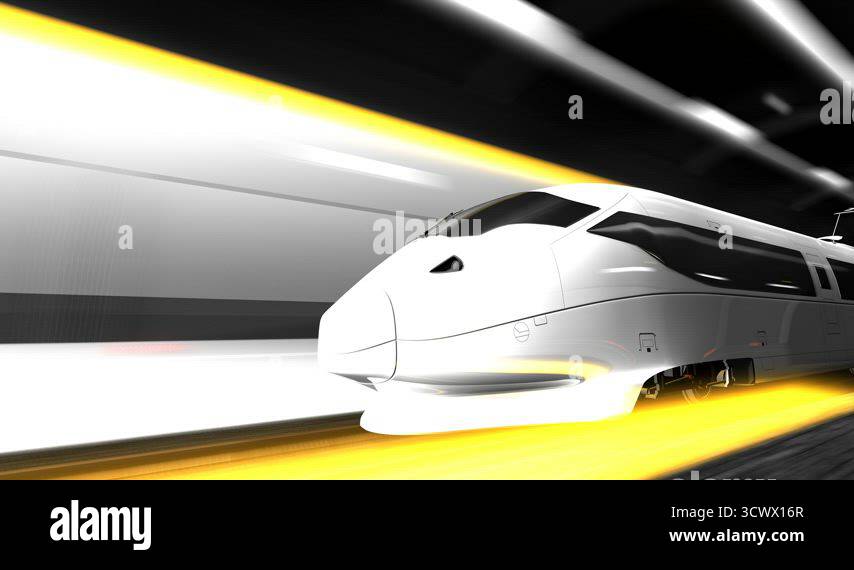 High speed rail, transit, transportation, system, train Stock Video ...