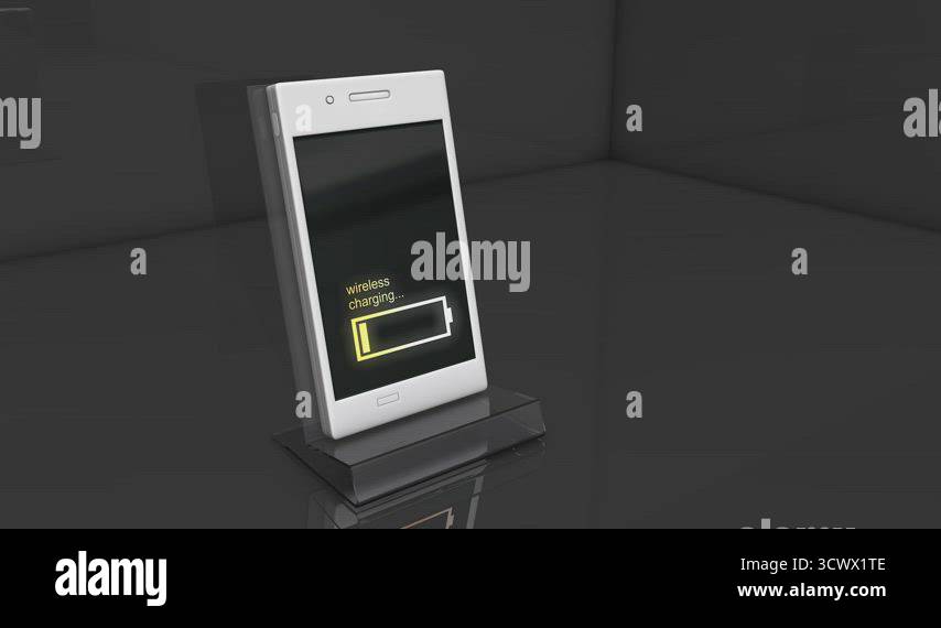 Wireless charging device, electricity wave, signal, power Stock Video ...