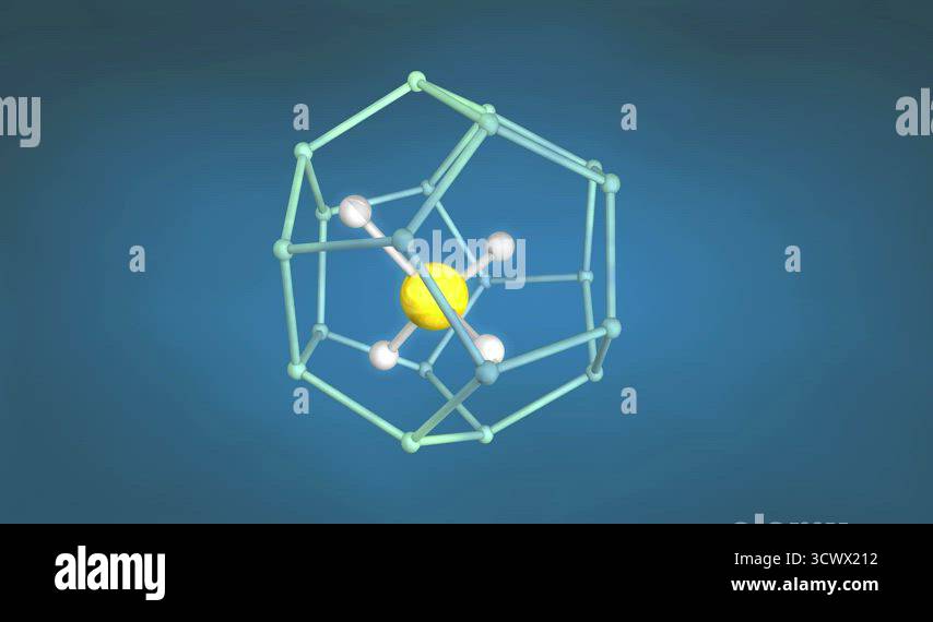 Methane hydrate molecule structure Stock Video Footage - Alamy