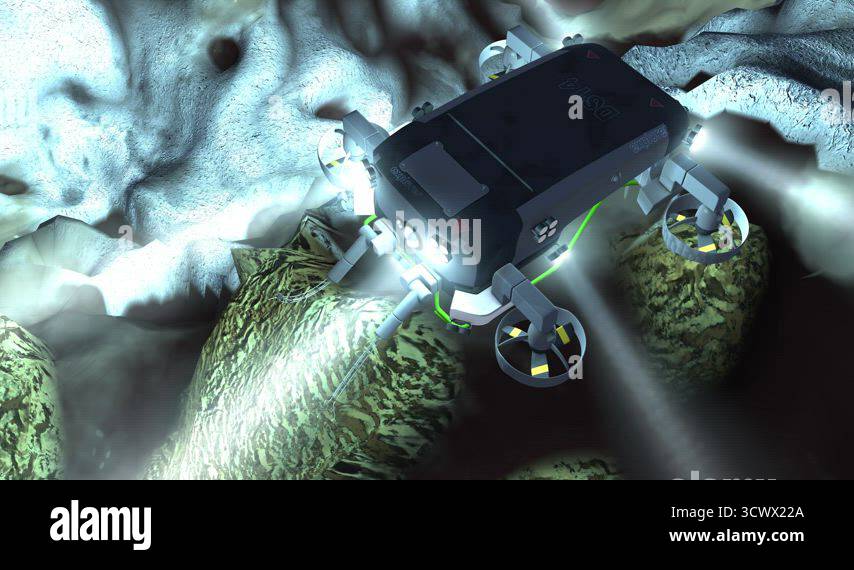 Artist rendering deep sea submarine Stock Video Footage - Alamy