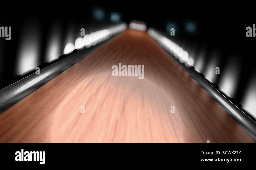 Bowling ball strike POV animation Stock Video Footage - Alamy
