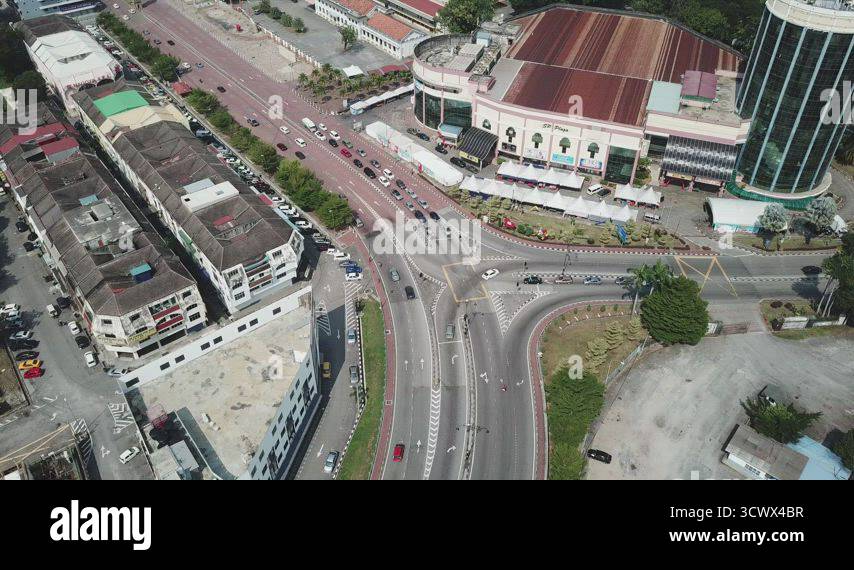 Aerial view SP Plaza near the junction of Jalan Sungai Layar, Jalan ...