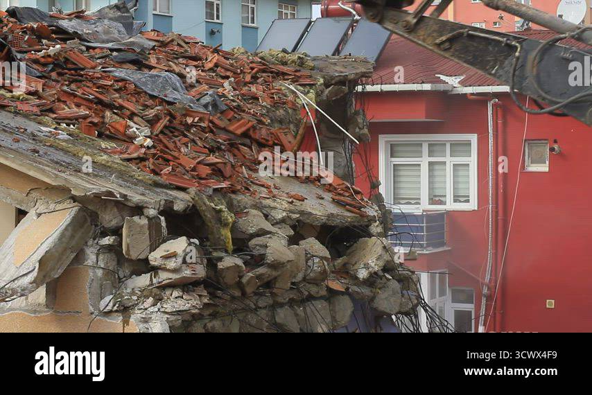 Tearing down old building on Stock Videos & Footage - HD and 4K Video ...